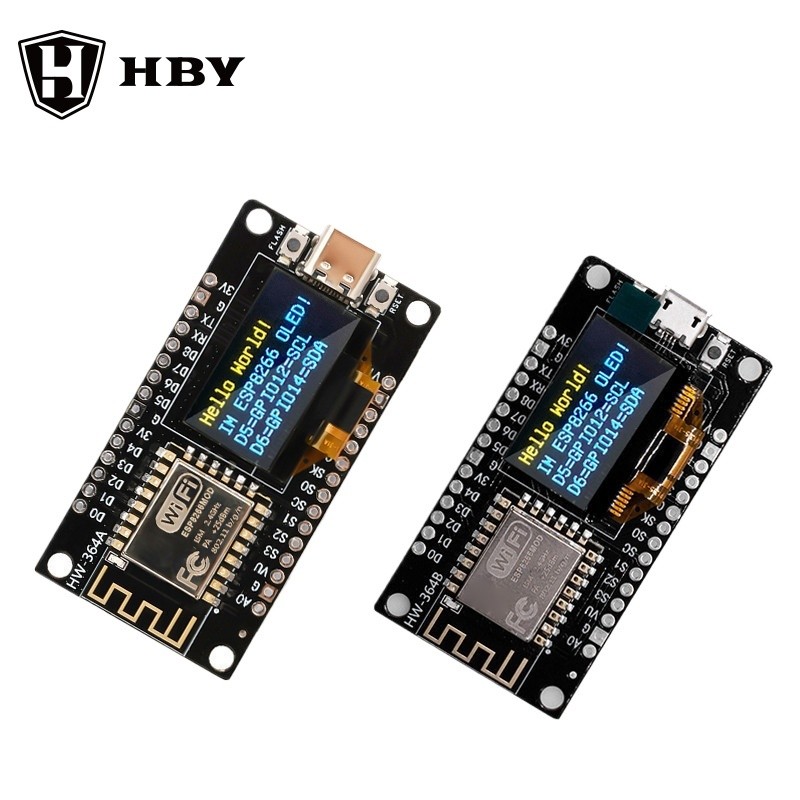 Bảng phát triển NodeMCU ESP8266 với màn hình OLED 0,96 Inch, Mô-đun trình điều khiển CH340 cho ...
