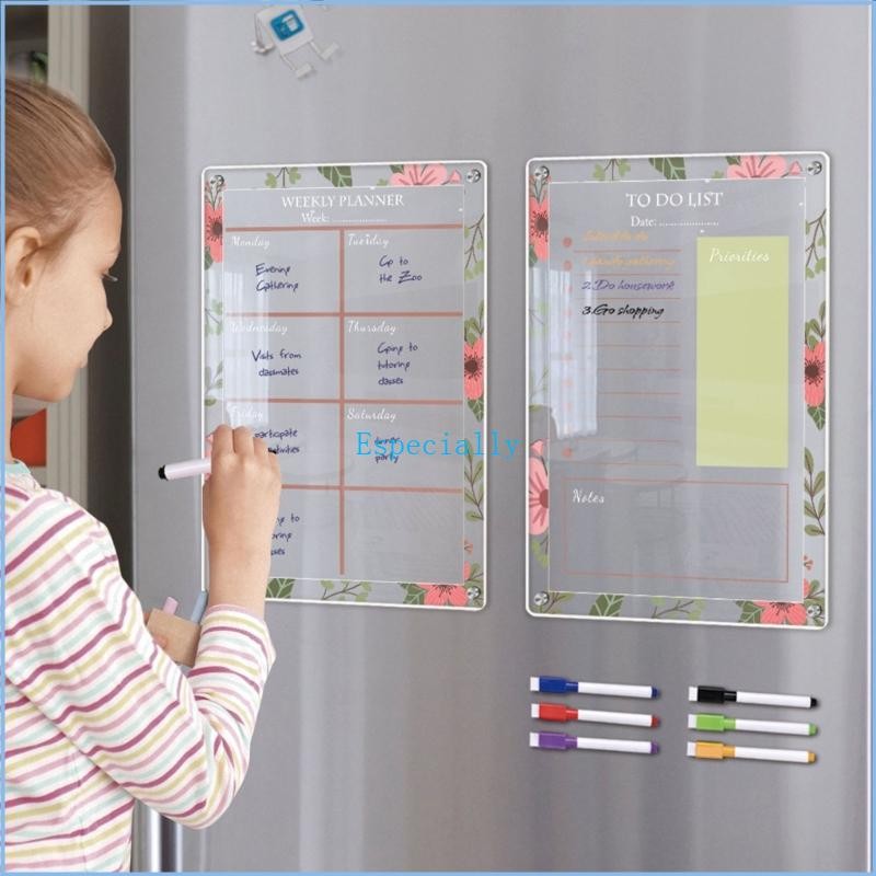 Esp Weekly Planner Bảng Acrylic từ tính cho tủ lạnh | Shopee Việt Nam