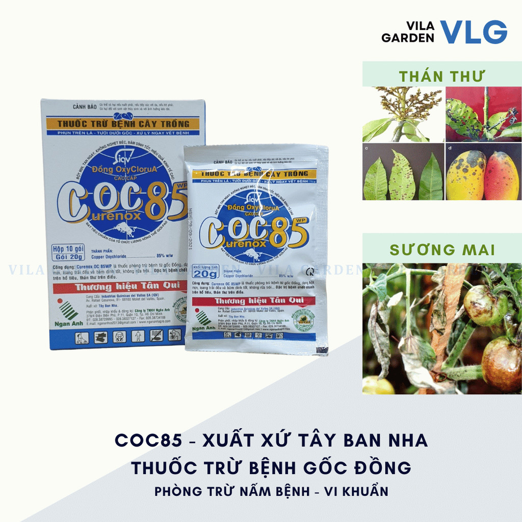 Thuốc Trừ Bệnh Coc85 WP, thuốc trừ bệnh gốc đồng 85gram - VLG | Shopee ...