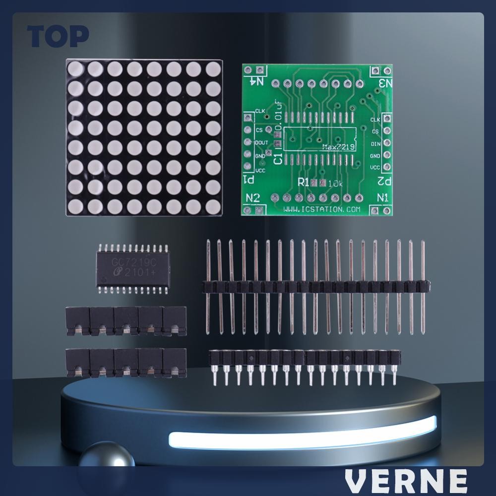 Max7219 Led Dot Matrix Diy Kit Spi Qspi Microline Mcu Control Module Cho Arduino Vernesss