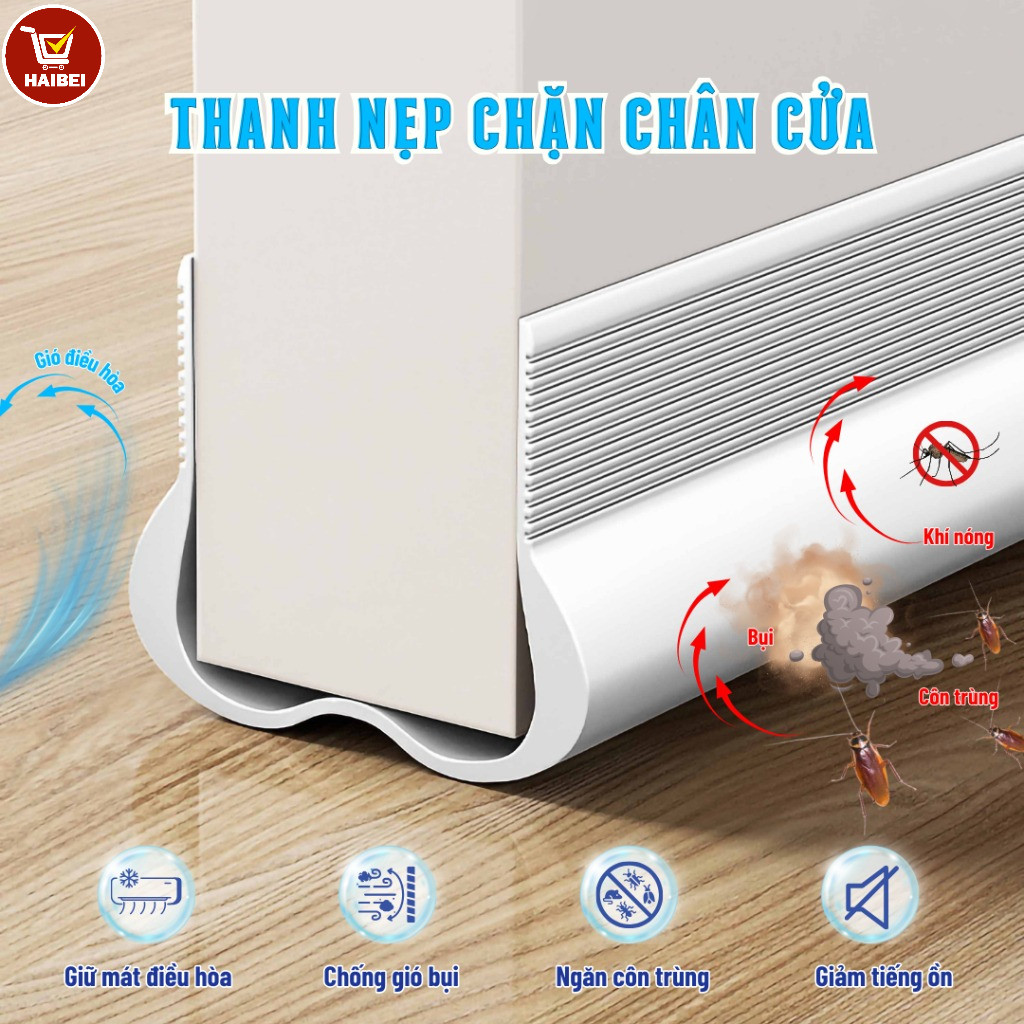 Ron PVC chặn khe cửa đa năng dài 93cm chống côn trùng,thanh chắn khe ...