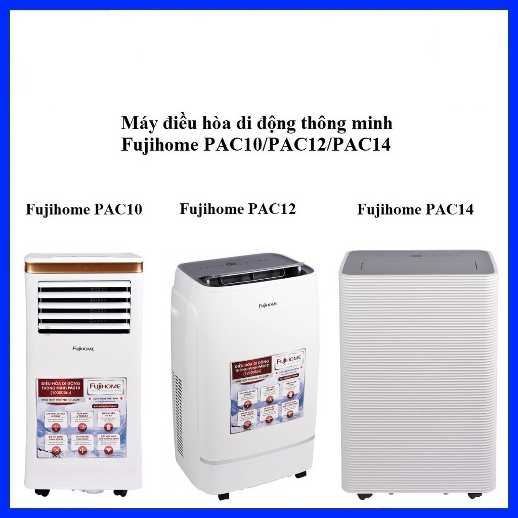 Máy điều hòa di động thông minh Fujihome PAC10/PAC12/PAC14 | Shopee ...