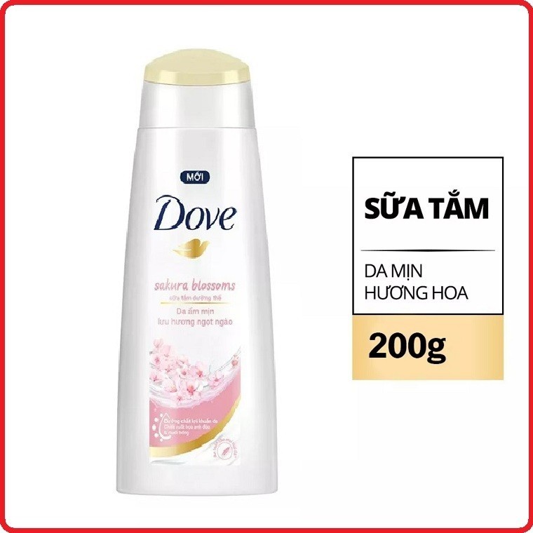 (200g) Sữa Tắm Dưỡng Thể Dove Sakura Blossoms | Shopee Việt Nam