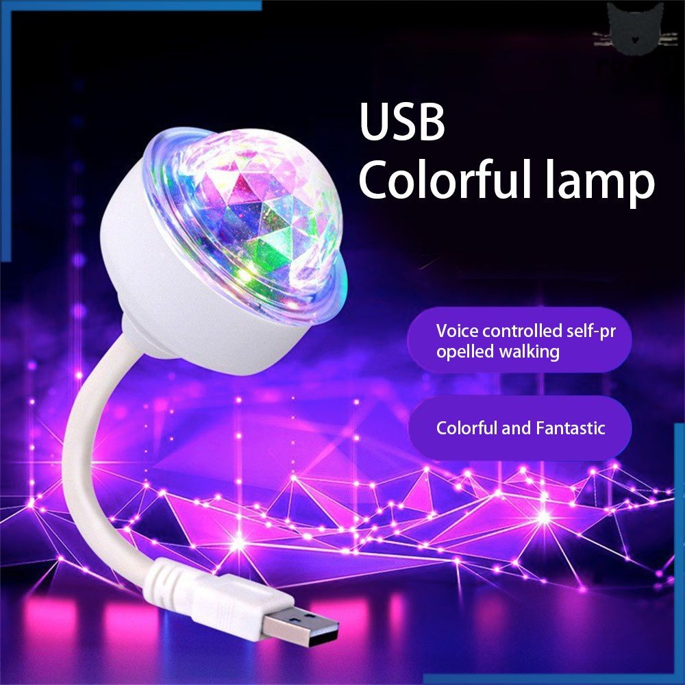 Bóng đèn chiếu LED xoay tự động 6w bóng đèn laser điều khiển bằng âm thanh nhiều màu sắc bóng ...