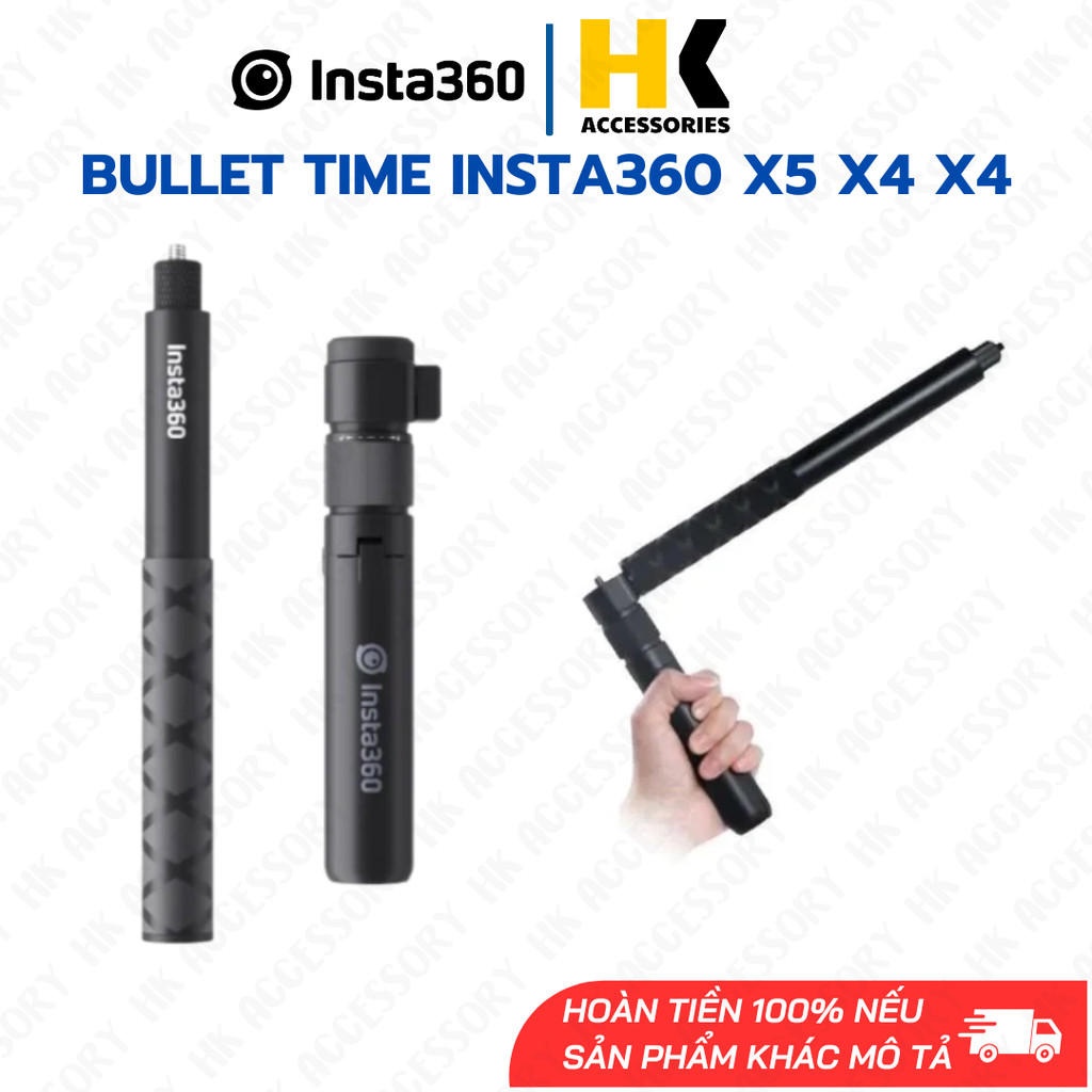 Bullet Time Handle / Bundle Insta360 X5 X4 X3 RS tạo thước phim 360 ấn ...