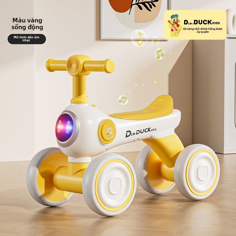 Xe cân bằng cho trẻ em Little Yellow Duck, chống lật, xe bốn bánh cho ...