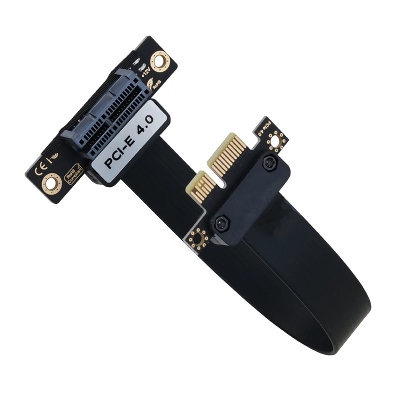Cáp nâng mở rộng PCIE X1 16Gbps PCI Express 4.0 X1 sang X1 Cáp ruy băng ...