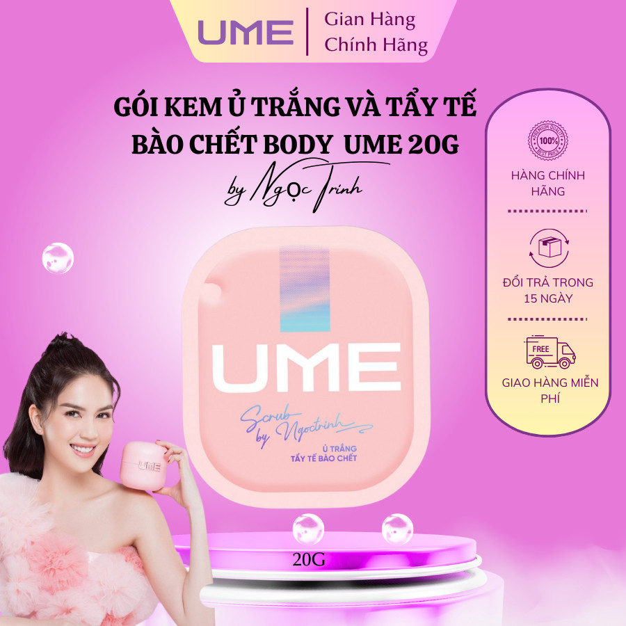 Ume - Gói Kem Ủ Trắng Và Tẩy Tế Bào Chết Hỗ Trợ Làm Sáng Da Mờ Thâm Cho ...