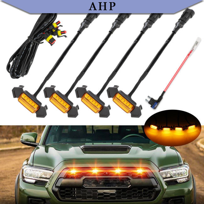 Ahp 4 Đèn LED chiếu sáng phía trước LED hổ phách IP67 Bộ đèn lưới tản ...