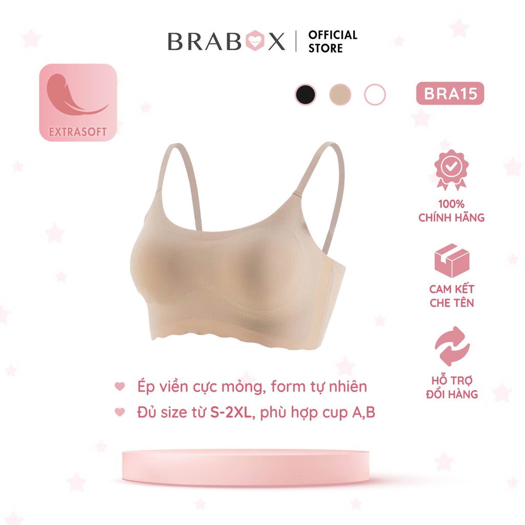 Áo lót su đúc không viền siêu bền (CÓ BIGSIZE) BRA15 BRABOX [Đã về | Shopee Việt Nam