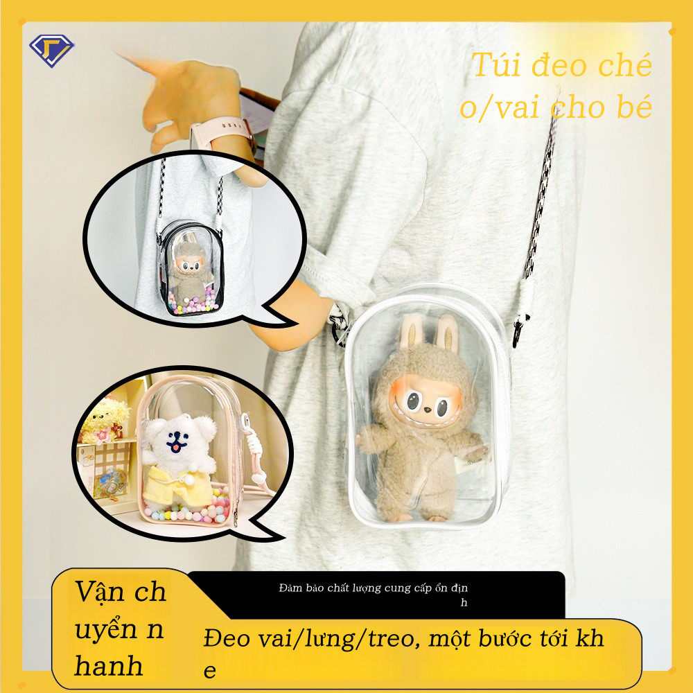 Túi đựng búp bê ngoài trời Labubu, túi chống nước đồ chơi sang trọng ...