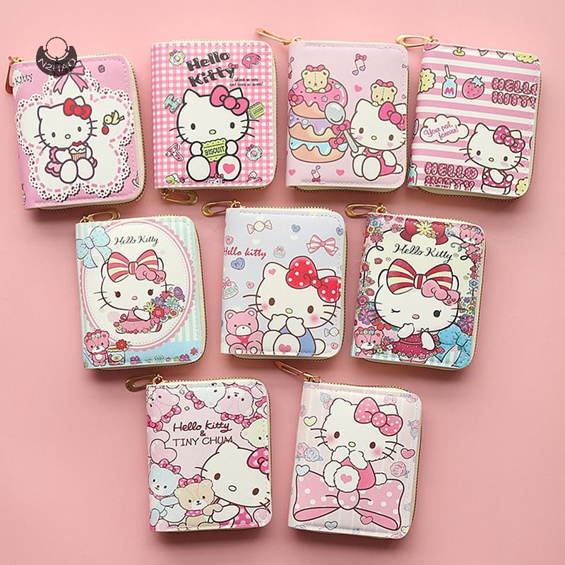 N2hao Hello Kitty Ví Mini Nhỏ Cho Bé Gái Ví Ngắn Nữ Kawaii Dễ Thương ...