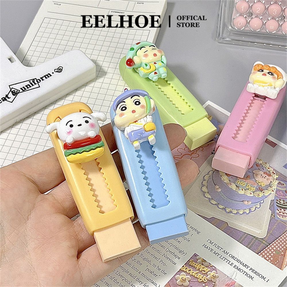 EELHOE Crayon Shin-chan Cục tẩy kéo đẩy Hoạt hình Văn phòng phẩm Học ...