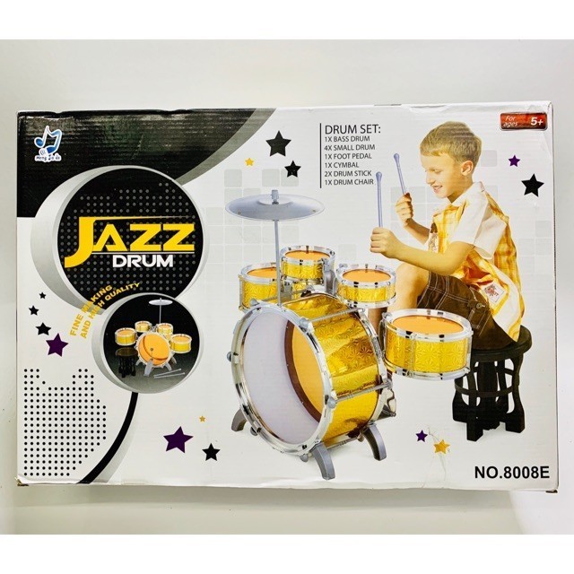 Bộ Trống Jazz Drum Cho Bé 8008 CÓ SẴN | Shopee Việt Nam