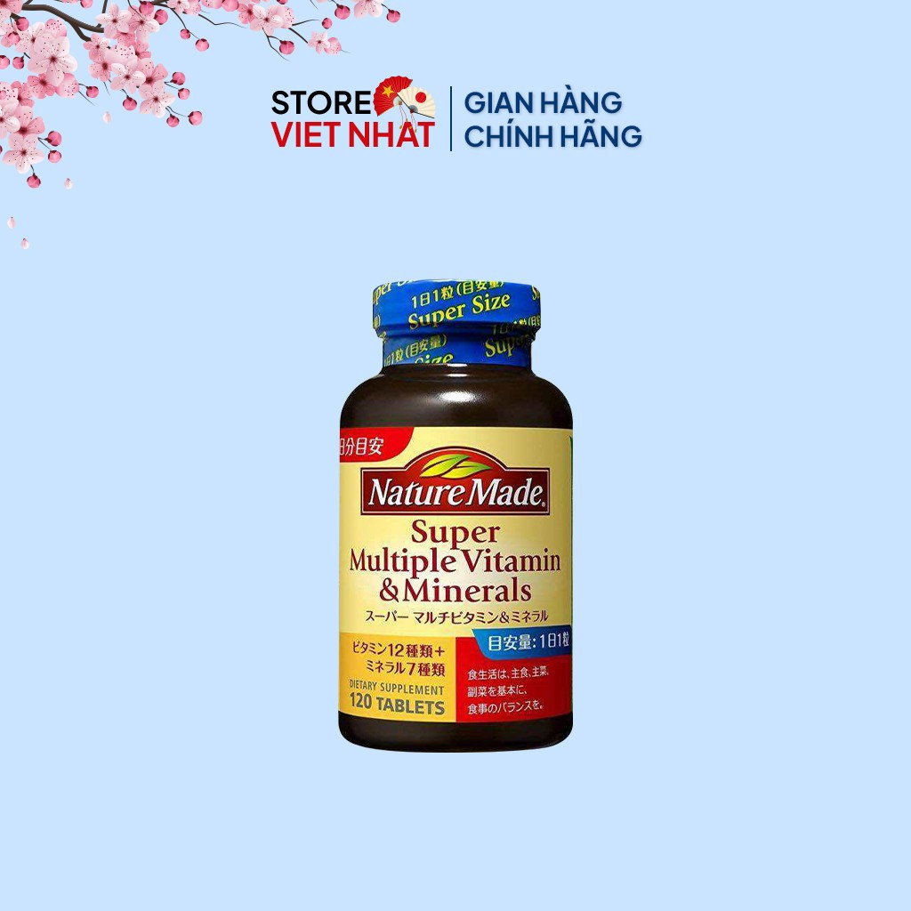 Nature Made Super Multi Vitamin & Mineral 120 Viên | Shopee Việt Nam