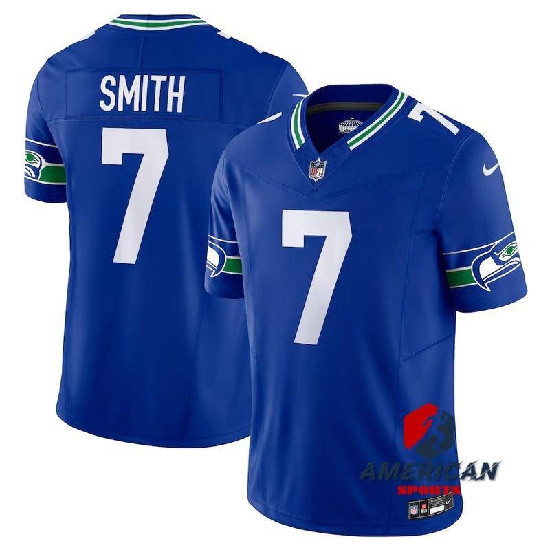 Nam NFL Seattle Seahawks Geno Smith 2024-25 Áo bóng đá Mỹ giới hạn màu ...