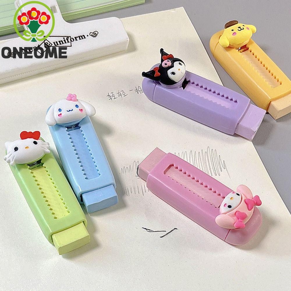 ONEOME Push Pull Eraser, Cinnamoroll Wiping Tẩy có thể thu vào, Sáng ...