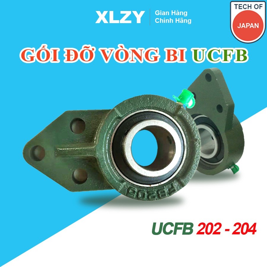Gối đỡ UCFB202 UCFB203 UCFB204 Gối đỡ vòng bi UCFB - Gối đỡ bạc đạn XLZY - vongbibacdanxlzy ...