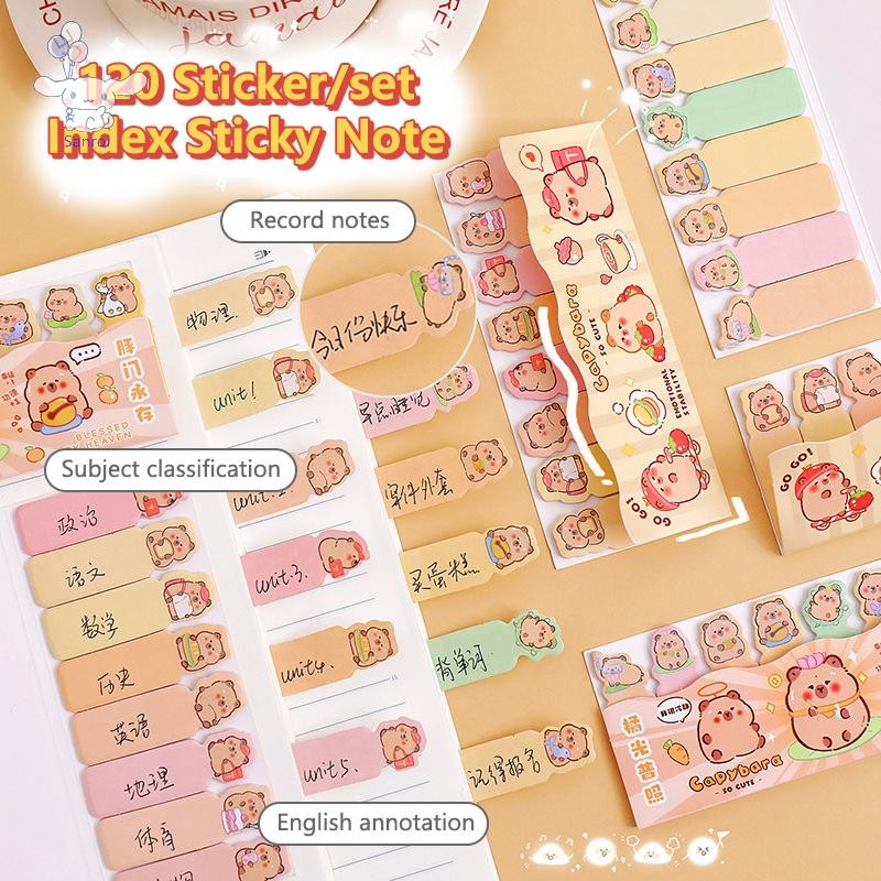 [San] 120 Cái Capybara Sticky Index Tab Kapibala Panda Memoranda ...