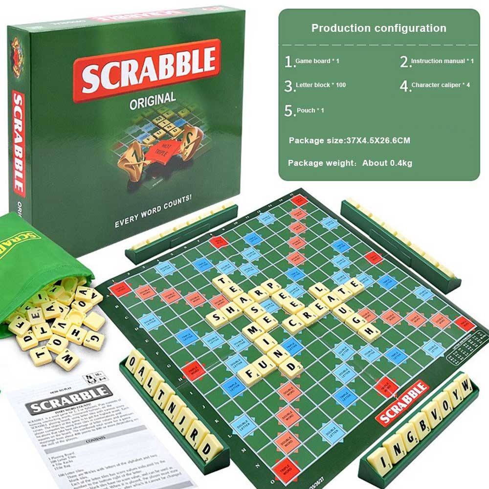 New & Sealed Original Scrabble Board Game Family Kids Educational Toys ...