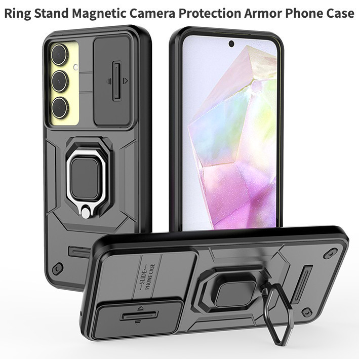 Ốp Cho Samsung Galaxy S24 FE S23 S24fe 5G 2024 Vỏ Điện Thoại Chống Sốc Giáp Nhẫn Chân Đế Stent ...