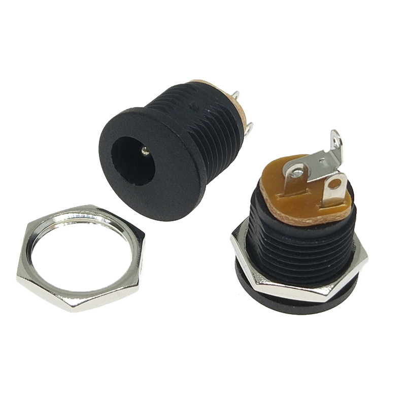 DC022 5.5 * 2.1 5.5 * 2.5 DC Ổ cắm điện DC DC-022 Lắp đặt bảng điều ...