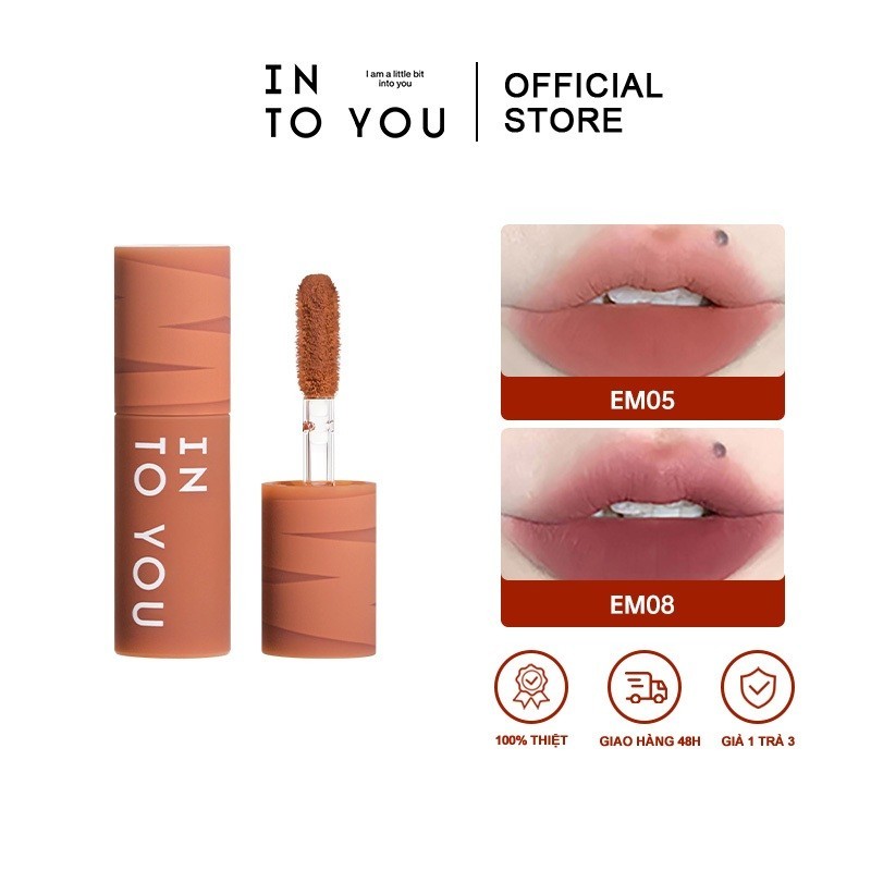 Into YOU Lip Cream Heroine Mini Lip Mud Test Velvet Smooth Makeup ...