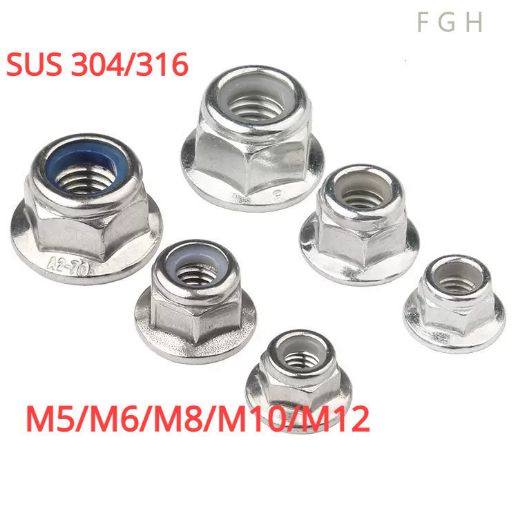 [Fghfl-1-y] Đai Ốc Lục Giác Bằng Tự Khóa Chuyên Dụng,Tán Keo Chống Tháo ...