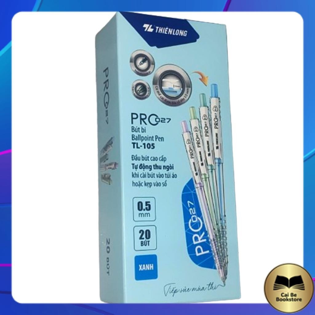 [Chính hãng] Hộp 20 Bút bi Thiên Long TL-105 màu pastel PRO 027 - Nhà ...