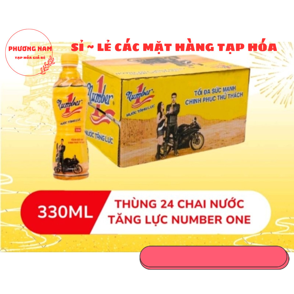 [HOẢ TỐC] Nước Tăng Lực NUMBER ONE chai 330ml (Thùng 24 chai) (Date xa ...