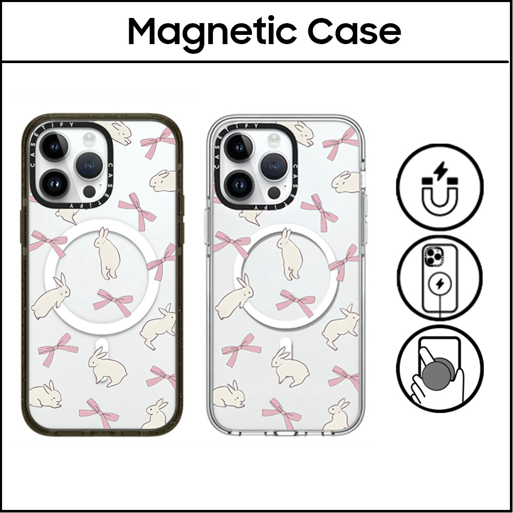 Casetify Pretty Ribbon Bow Bunny Nhựa Cứng Acrylic Ốp Lưng Cho iPhone ...