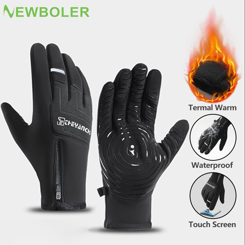 Newboler Găng Tay Đi Xe Đạp Mùa Đông Hai Ngón Tay Màn Hình Cảm Ứng Găng Tay Cho Xe Đạp Nam Nữ ...