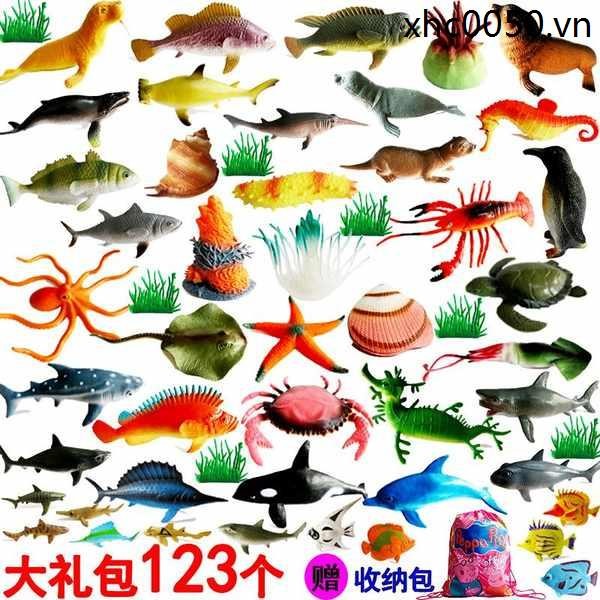 Marine Life Đồ chơi cao su mềm Mô hình dưới nước Thế giới cá heo Big ...