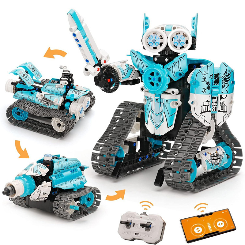 Bộ dụng cụ xây dựng Robot điều khiển từ xa cho trẻ em Ứng dụng dự án STEM 3 trong 1 / RC ...