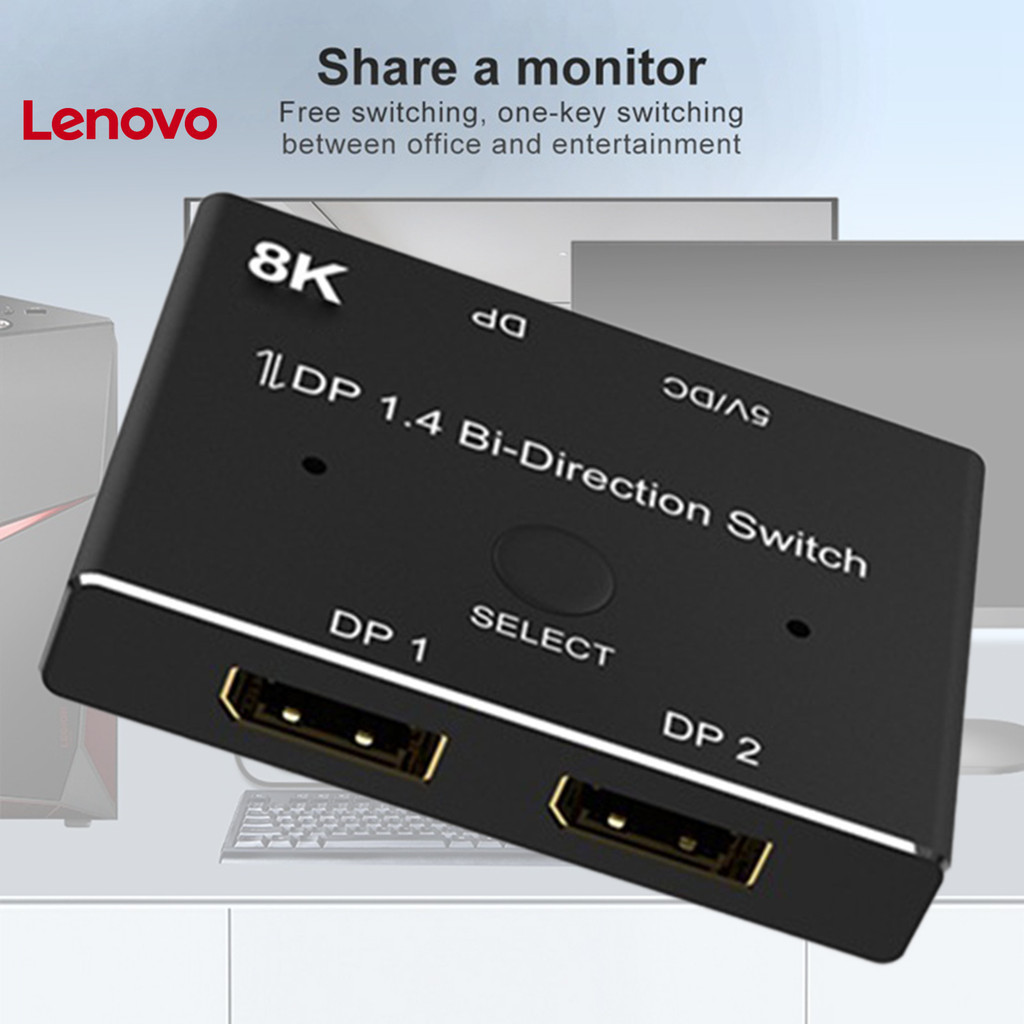 Lenovo KVM Switch HD Tương Thích Chịu Nhiệt Hai Chiều DP1.4 Micro USB ...