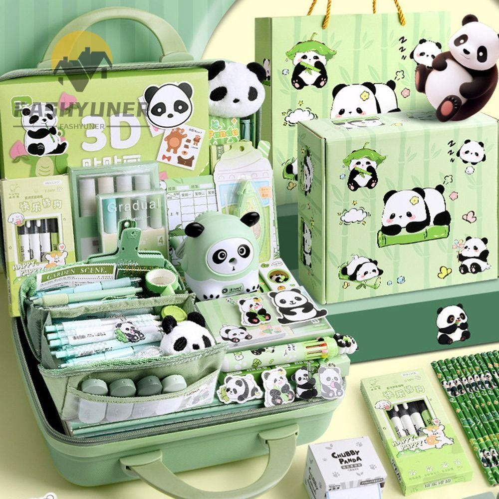 Bộ văn phòng phẩm FASHYUNER Panda, Đồ dùng học tập Quà tặng học sinh ...