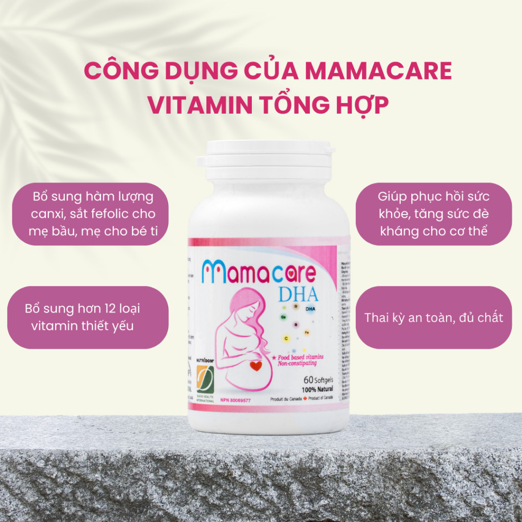 Dha cho bà bầu Mamacare DHA - dha bầu, vitamin bầu, vitamin tổng hợp cho bà bầu, acid folic ...