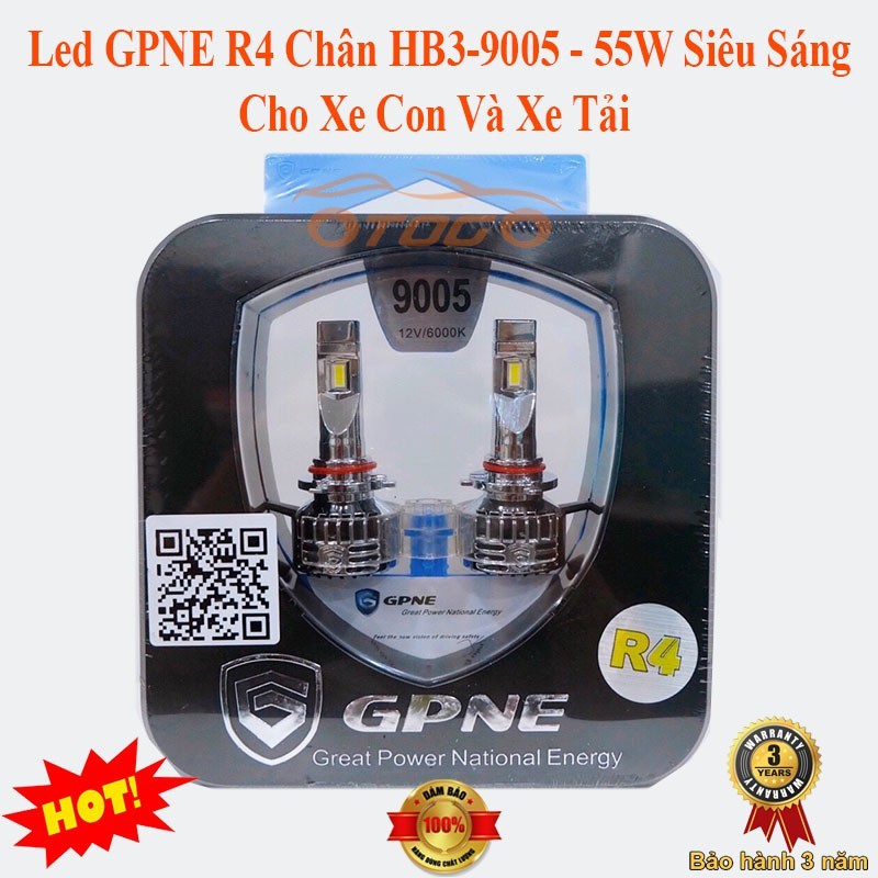 Bộ Đèn Led GPNE R4 Chân HB3-9005 - 55W Có Canbus Chính Hãng , Cho Xe ...