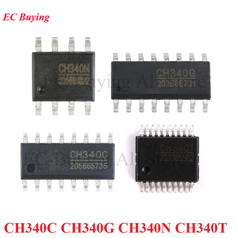 5 Cái / lốc CH340 CH340C CH340G CH340N CH340T Chip IC SOP-16 SSOP-20 SOP-8 SMD USB Sang Giao ...
