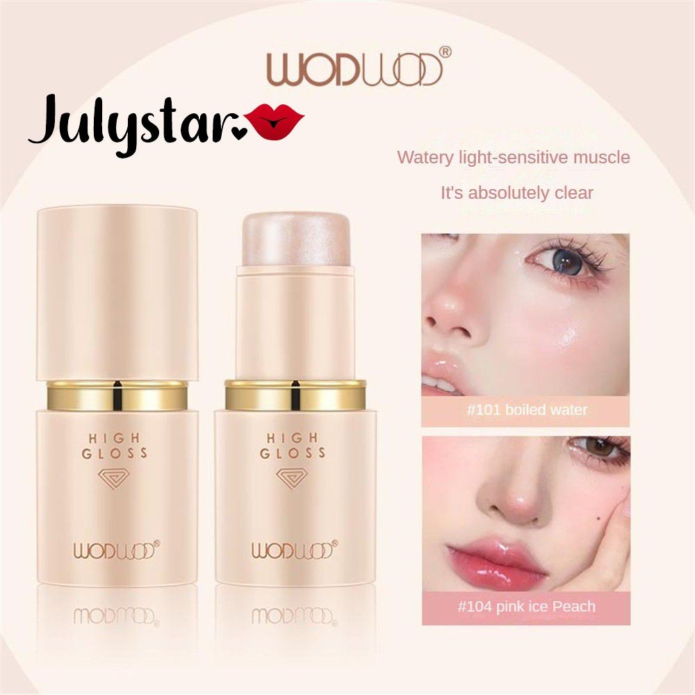 WODWOD Luster High Gloss Stick Highlighter Blush Water Light Shimmer ...