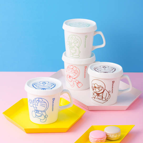 Doremon Underglaze Màu Gốm Cốc Cà Phê Hoạt Hình Cốc Uống Có Nắp Cốc Sữa ...