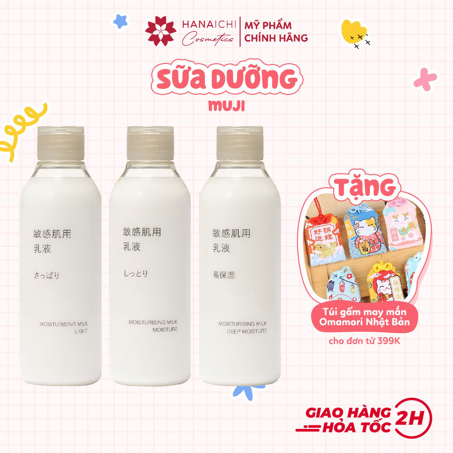 Sữa dưỡng Muji Moisturising Milk Moisture/Light/Deep Moisture 200ml ...