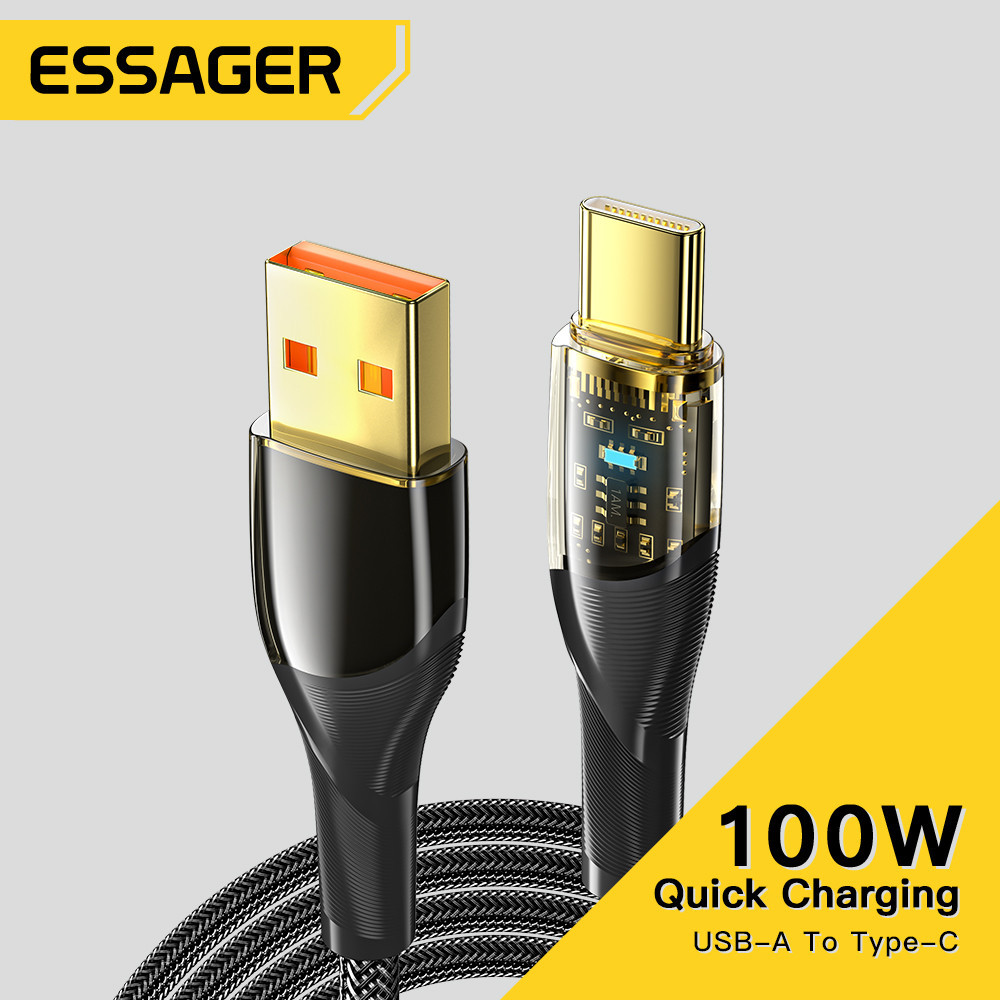 Essager Dây Cáp Sạc USB Loại C 100W 7A Cho Samsung Huawei P50 P40 OPPO ...