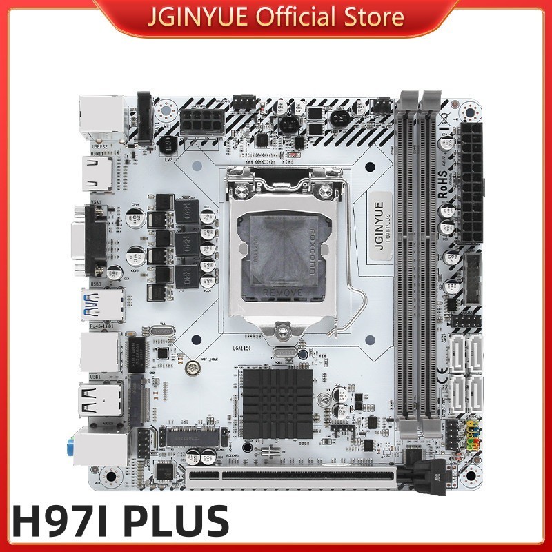 Jginyue H97I PLUS Mini-ITX LGA 1150 Bo mạch chủ Intel i3 i5 i7 E3 CPU ...