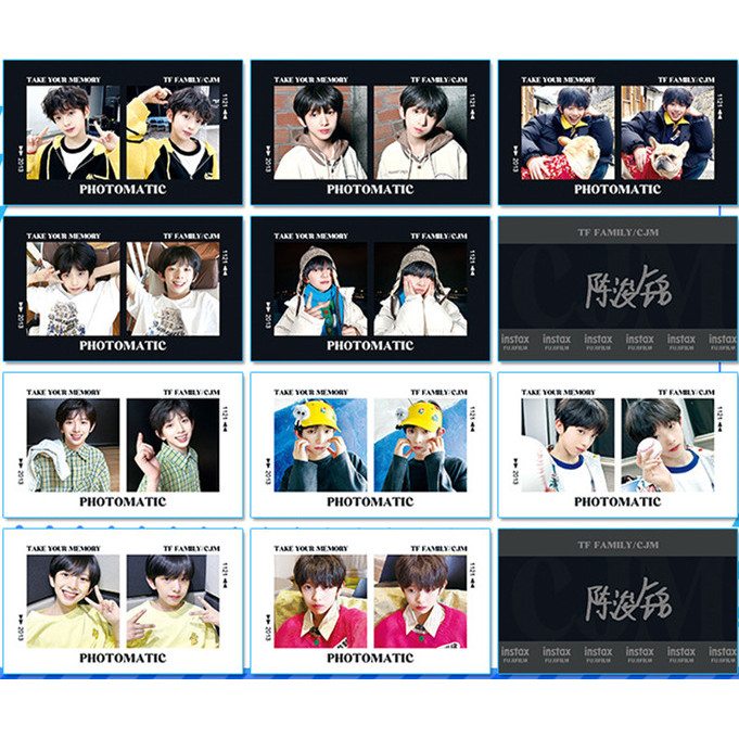 2-5pcs TF Family 3 4 generation Two square Polarid Raster Card Zhu ...