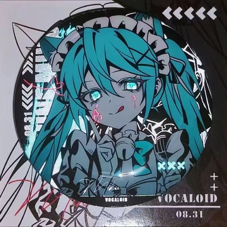 [ PIN ] Hatsune Miku Cute Metal Badge Button Brooch - Size To 58mm ...