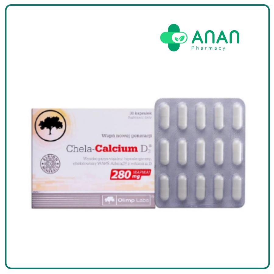 Chela-Calcium D3 280mg Olimp Labs bổ sung canxi sinh học và vitamin D3 cho mẹ bầu, sau sinh ...