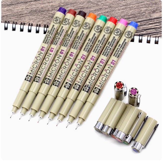 Bút line đi nét Sakura Pigma Micron Ngòi 01 (Nét 0.25mm) | Shopee Việt Nam