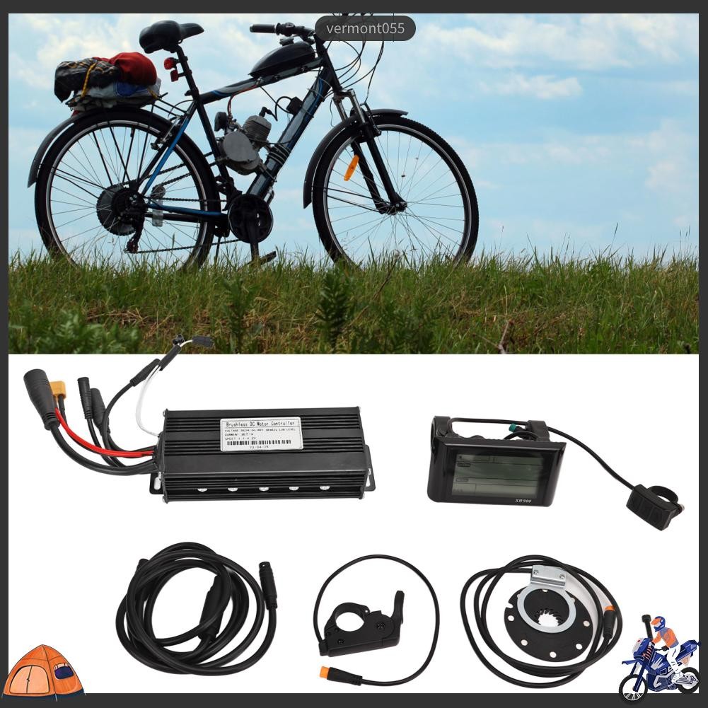 Vermont055 Bộ điều khiển động cơ không chổi than hình sin 24V 36V 48V 3 chế độ với SW900 Hiển ...