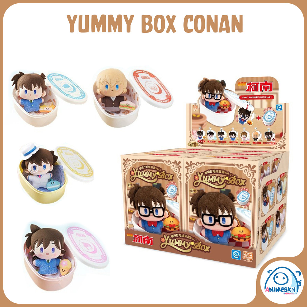 [BLIND BOX] Gấu bông Yummy Box Thám Tử Conan chính hãng - Gấu bông nhân ...